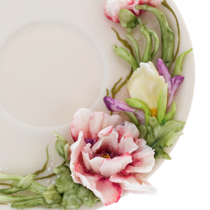 Чайная пара из фарфора "Пион. Жасмин. Ирис" на 2 персоны - [арт.385-202 ...